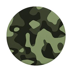 Green Camo Paint Splash Phone Grip | Faux Green Camouflage PopSockets PopGrip: Swappable Grip for Phones & Tablets