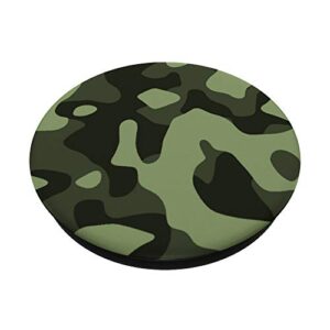 Green Camo Paint Splash Phone Grip | Faux Green Camouflage PopSockets PopGrip: Swappable Grip for Phones & Tablets