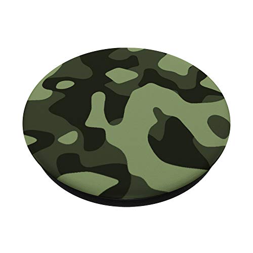 Green Camo Paint Splash Phone Grip | Faux Green Camouflage PopSockets PopGrip: Swappable Grip for Phones & Tablets