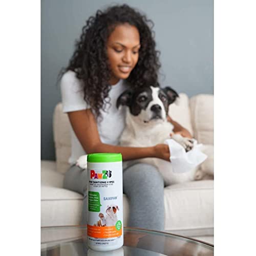 Protex PawZ SaniPaw and Odor Eliminating Paw Wipes(60 Wipes)