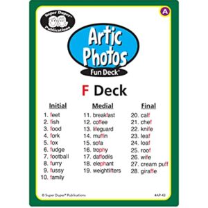 Super Duper Publications | Articulation Photos F Fun Deck Flash Cards | Educational Learning Resource for Children