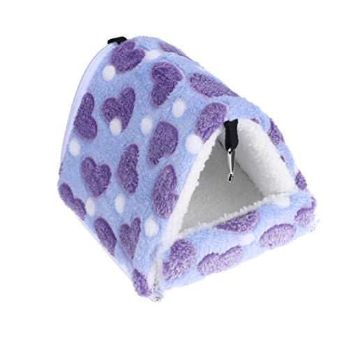 POPETPOP Bird Snuggle Sack - Guinea Pig Bedding Rat House Bed Winter Warm Fleece Small Pet Syrian Hamster Chinchilla Bed House Cage Bird Nest - 21x20cm