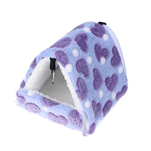 POPETPOP Bird Snuggle Sack - Guinea Pig Bedding Rat House Bed Winter Warm Fleece Small Pet Syrian Hamster Chinchilla Bed House Cage Bird Nest - 21x20cm