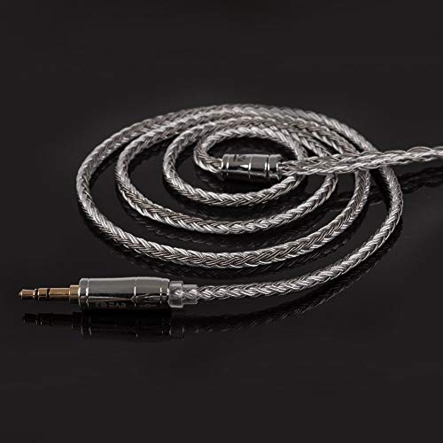 YINYOO 16 Core Silver Plated Copper Earphone Cable, Upgraded in Ear Monitor Replacement Cable for KZ AS10 ZST ZSR ZS10 ZSTX ES4 TRN V80 V90 CCA C10 C16