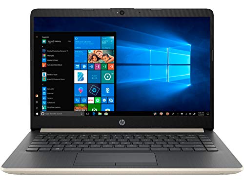 2020 Newest HP 14 inch BrightView WLED-Backlit Laptop, 10th Gen Intel Core i5-1035G1 1.0 GHz up to 3.6GHz, 8GB RAM, 256 GB SSD+16GB Optane, WiFi 802.11ac, Bluetooth, Windows 10 Home, Pale Gold