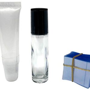 Clear Perforated Shrink Band for Lip Gloss Squeeze Tubes and Small Roll-On Bottles (250 Pack)