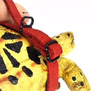 POPETPOP Turtle Wing Design Harness Strap Chest Collar Adjustable Rope Walking Control Rope Great for Turtle Reptile (Size S)