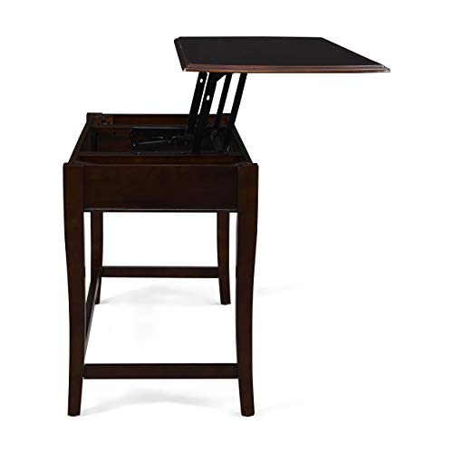 Christopher Knight Home Janice Transitional Lift-Top Standing Desk, Dark Walnut