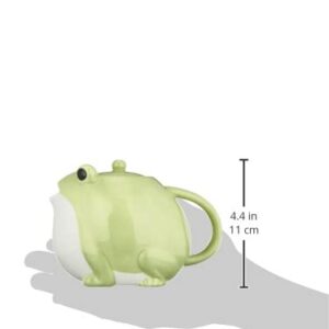 SAN3293 Cute Tableware Teapot & Tea Cup Set, Frog Parent-Child, 20.3 fl oz (600 ml), 5.1 fl oz (140 ml)