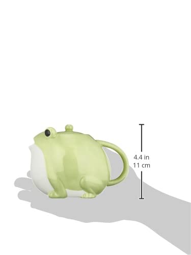 SAN3293 Cute Tableware Teapot & Tea Cup Set, Frog Parent-Child, 20.3 fl oz (600 ml), 5.1 fl oz (140 ml)