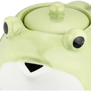 SAN3293 Cute Tableware Teapot & Tea Cup Set, Frog Parent-Child, 20.3 fl oz (600 ml), 5.1 fl oz (140 ml)