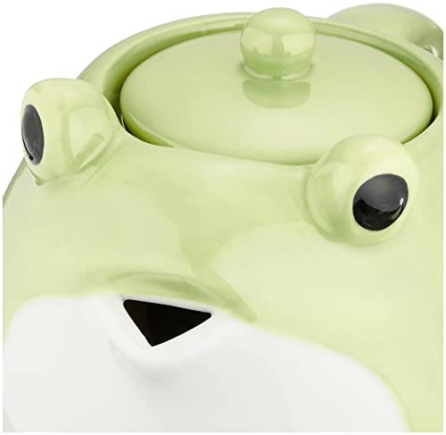 SAN3293 Cute Tableware Teapot & Tea Cup Set, Frog Parent-Child, 20.3 fl oz (600 ml), 5.1 fl oz (140 ml)