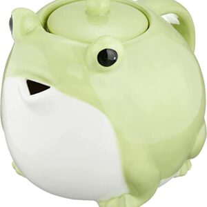 SAN3293 Cute Tableware Teapot & Tea Cup Set, Frog Parent-Child, 20.3 fl oz (600 ml), 5.1 fl oz (140 ml)