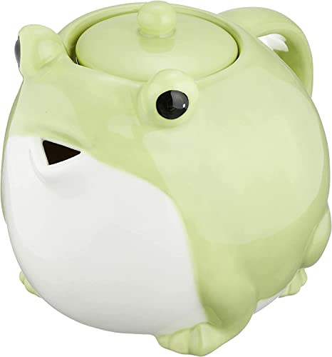 SAN3293 Cute Tableware Teapot & Tea Cup Set, Frog Parent-Child, 20.3 fl oz (600 ml), 5.1 fl oz (140 ml)