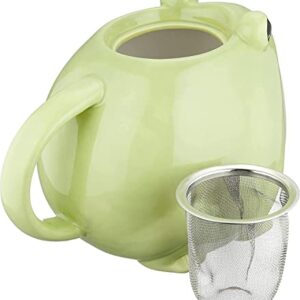 SAN3293 Cute Tableware Teapot & Tea Cup Set, Frog Parent-Child, 20.3 fl oz (600 ml), 5.1 fl oz (140 ml)