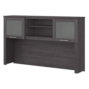 bush furniture somerset 60w desk hutch in storm gray