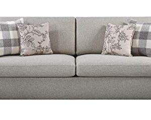 Acme Furniture Niamey Sofas, Fabric and Cherry