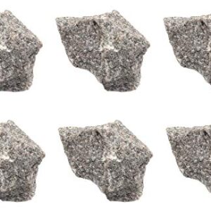 6PK Raw Pink Granite, Igneous Rock Specimens - Approx. 1" - Geologist Selected & Hand Processed - Great for Science Classrooms - Class Pack - Eisco Labs