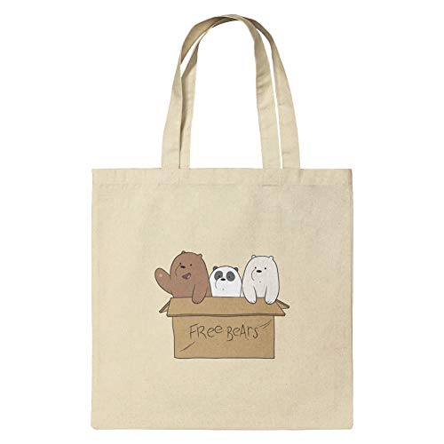 We Bare Bears Baby Bears Grocery Travel Reusable Tote Bag