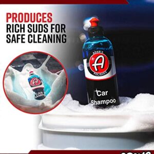 Adam’s Car Wash Kit Complete With Bucket & Grit Guard - Auto Detailing & Car Cleaning Kit | pH Best Car Wash Soap For Snow Foam Cannon, Foam Gun, Car Soap Wash For Pressure Washer