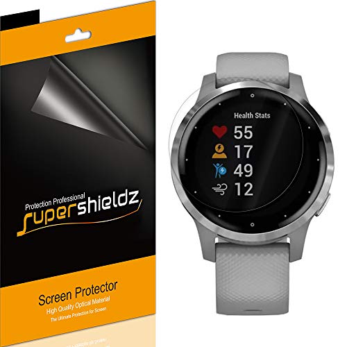 (6 Pack) Supershieldz Designed for Garmin Vivoactive 4S (40mm) Screen Protector, High Definition Clear Shield (TPU)