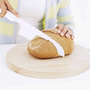 Kid Plastic Kitchen Knife, Nylon Knife Children Safety Cooking Chef Knife Cutting Fruit Vegetable Sandwich and Cake