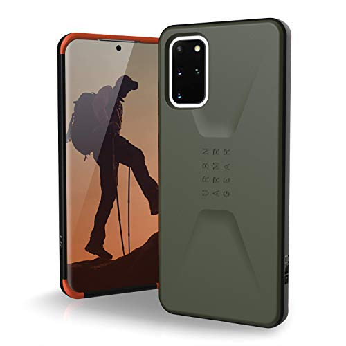 URBAN ARMOR GEAR UAG Samsung Galaxy S20 Plus Case [6.7-inch Screen] Civilian [Olive Drab] Sleek Ultra-Thin Feather-Light Military Drop Tested Protective Cover