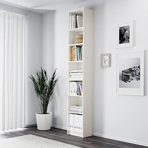 IKEA Billy Bookcase White 15 3/4x11x93 1/4 492.177.34