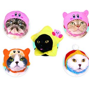 Kitan Club Cat Cap - Pet Hat Blind Box Includes 1 of 5 Cute Styles - Soft, Comfortable - Authentic Japanese Kawaii Design - Animal-Safe Materials, Premium Quality (Kirby)