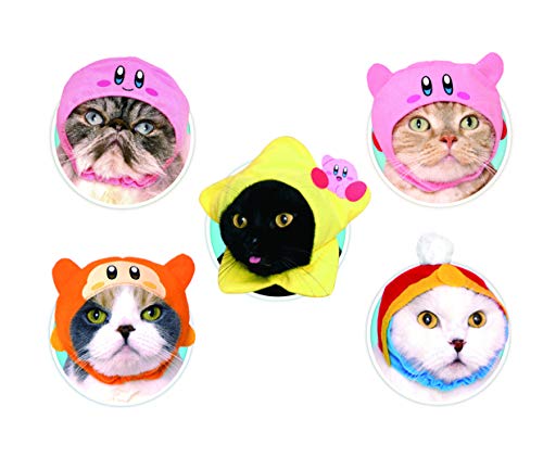 Kitan Club Cat Cap - Pet Hat Blind Box Includes 1 of 5 Cute Styles - Soft, Comfortable - Authentic Japanese Kawaii Design - Animal-Safe Materials, Premium Quality (Kirby)