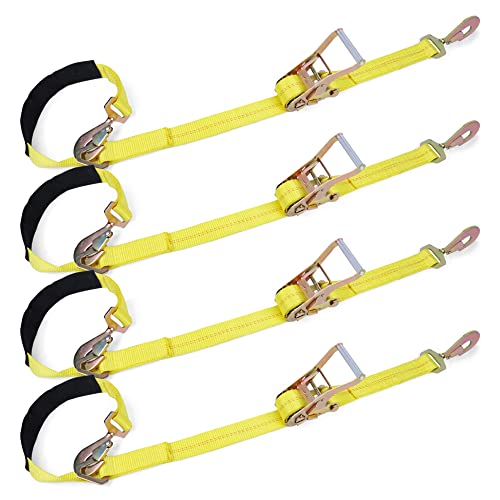 Otherya Compatible with Axle Tie Down Combo Strap -10,000lb Guaranteed Break Strength