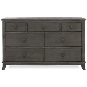 evolur signature amsterdam double dresser, smokey brushed grey