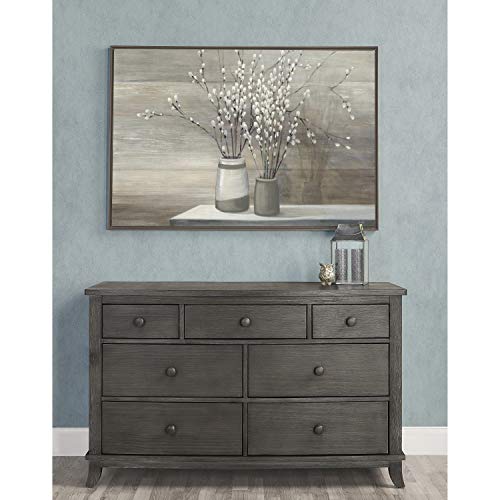 Evolur Signature Amsterdam Double Dresser, Smokey Brushed Grey