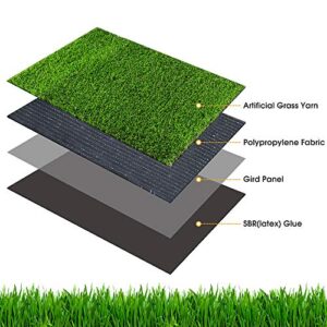 Artificial Grass, Professional Dog Grass Mat, Grass Pee Pad for Pet, Dog Potty Training Rug with Drainage Holes - Easy to Clean, Fake Turf for Indoor & Outdoor Patio Decor(39.4'' x19.7'')