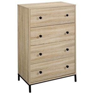 sauder north avenue dresser, l: 26.61" x w: 15.83" x h: 40.08", charter oak finish