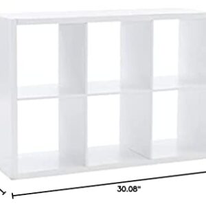 Linon Home Decor Linon Dawes 6 Cabinet White Cubby Storage