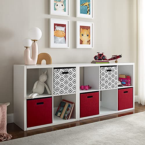 Linon Home Decor Linon Dawes 6 Cabinet White Cubby Storage