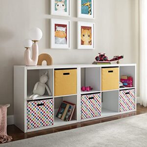 Linon Home Decor Linon Dawes 6 Cabinet White Cubby Storage