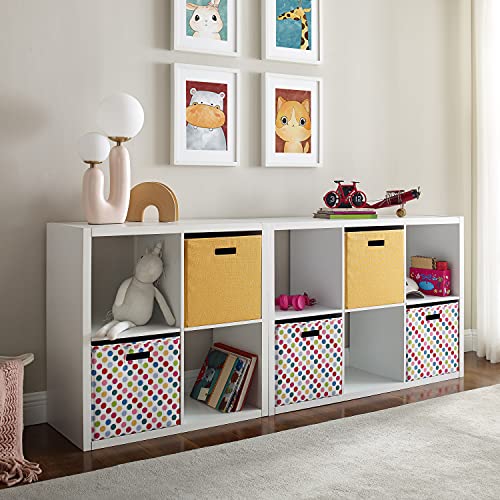 Linon Home Decor Linon Dawes 6 Cabinet White Cubby Storage