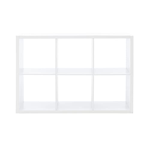 Linon Home Decor Linon Dawes 6 Cabinet White Cubby Storage