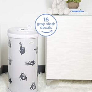 Ubbi Sloth Peel and Stick Decal Stickers, Decorative Sticker for Diaper Pail or Baby Nursery