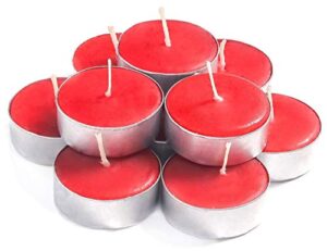 apple cinnamon candles fall candles tea lights candles - 30 pack fall candle cinnamon candle apple candle - 3-4 hour burn time tea candles