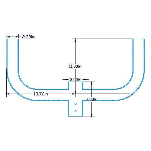 NEW SOONLED Bullhorn Bracket for 2 Lights In 2 3/8 Inch Slip Fitter For LED Street Light And Parking Lot Light