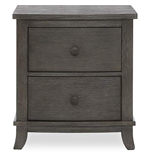 Evolur Signature Amsterdam Night Stand in Smokey Brushed Grey