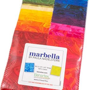 Paula Nadelstern Marbella Strip-Pies 40 2.5-inch Strips Jelly Roll Benartex