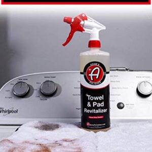 Adam's Microfiber Towel & Pad Cleaner - Keep Your Detailing Cloths, Applicators, & Pads Bright and Soft to Ensure a Scratch Free Surface - Tough on Grime, Gentle on Microfiber & Pads (32oz)