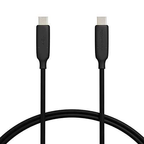 Amazon Basics USB-C to USB-C 3.1 Gen 2 Fast Charging Cable, 60W, 10Gbps High-Speed, 3 Foot, Black