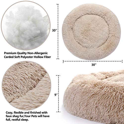 ZENY Pet Bed for Dogs & Cats, Anti-Slip, Machine Washable, Ultra Soft Washable Dog and Cat Cushion Bed