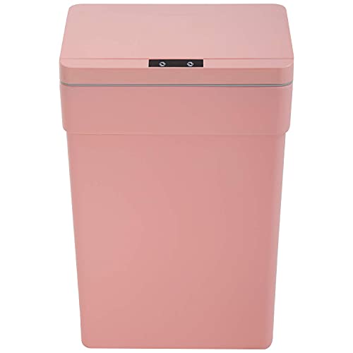 13 Gallon Trash Can Plastic Kitchen Trash Can Automatic Touch Free High-Capacity Garbage Can with Lid for Bedroom Bathroom Home Office 50 Liter