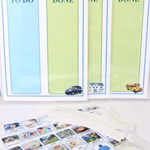 90 Real Life Photos Picture Cards & 3 Home, School, & On The Go Chart -Great for Children’s Daily Routine, Chores & Responsibilities -Promotes Great Behavior & Independence (Consumer Needs to Cut)